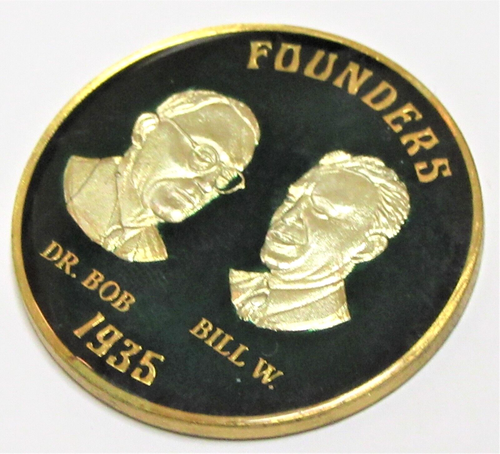 AA Founders Dr BOB, BILL W 1935 - Recovery Serenity 7 Year COIN token ...