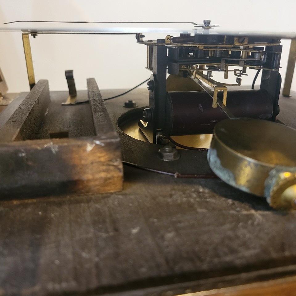 Rare Antique Poole Ithaca, New York Electro Magnetic Wall Clock 14 ...