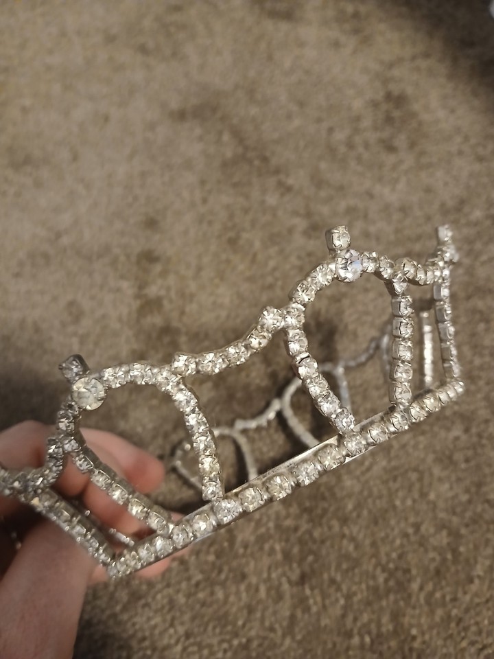 Fashion Jewelry Metal Rhinestone Queens Crown 5.5 Inch Long | eBay
