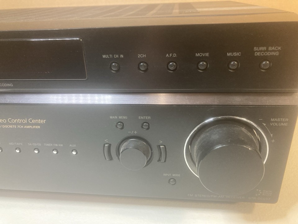 Sony STR-DE697 FM Stereo/AM Receiver Dolby Digital Audio/Video Control ...
