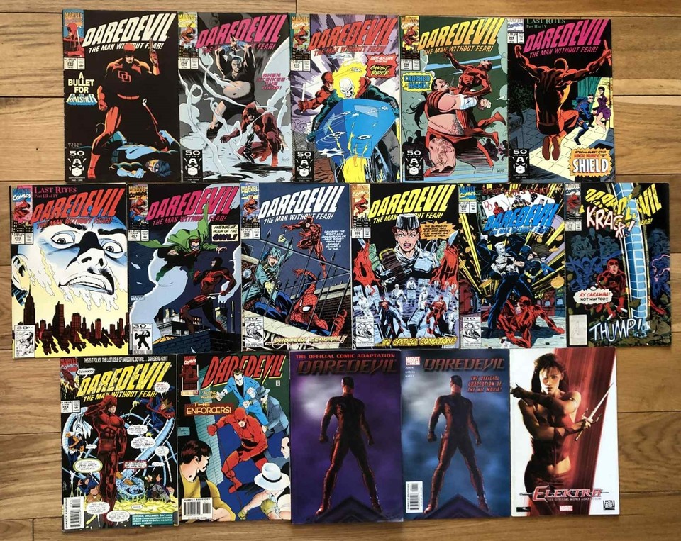 31 x Daredevil Comics, Marvel, 80's 90's Movie adaptations, Elektra | eBay