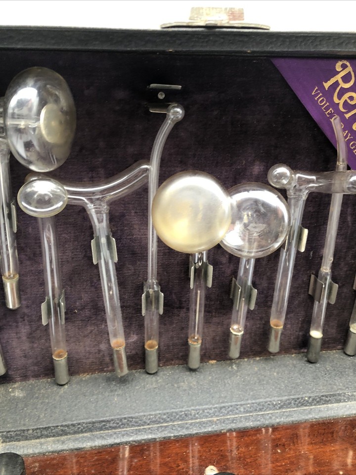 1922 RENULIFE Violet Ray Medical Quack Machine Electrode Tesla model R ...