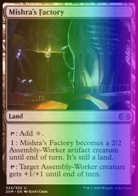 MTG Magic the Gathering Mishra's Factory (323/503) Double Masters NM ...