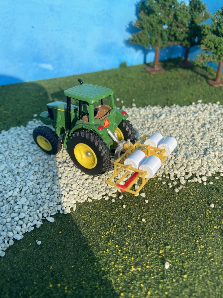 1/64 Scale Polypipe Machine + 5 Rolls of Pipe Moving Hydraulic Tractor ...