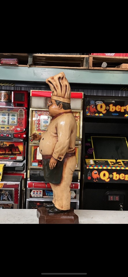 Large Italian Chef Statue Cafe Kitchen Entryway Man Cave Garage Decor ...
