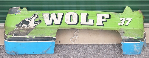 1999 Bristol Night NASCAR Sheet Metal USED Bumper TIMBER WOLF Sign ...