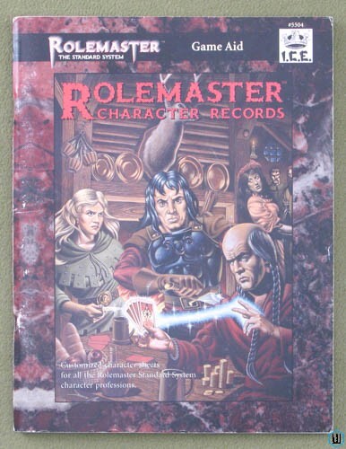 Rolemaster Character Records (Rolemaster Standard System RPG) Iron ...