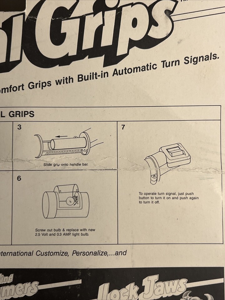 Vintage BMX Bicycle Turn Signal Grips | Ships in a Box | BRAND NEW ...