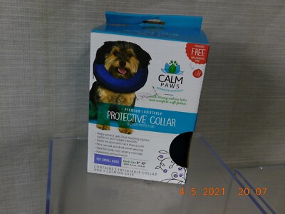 Calm Paws Premium Inflatable Protective Collar Behavior Support For ...
