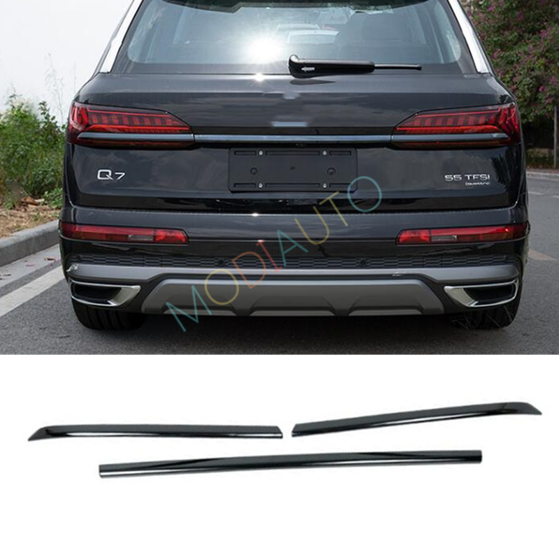 paste For Audi Q7 SQ7 2020-2025 Steel Black Rear Trunk tailgate ...