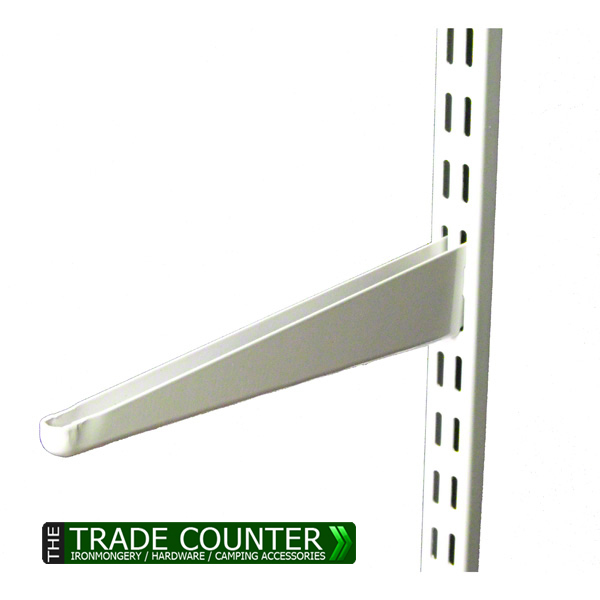 Twin Slot Shelving System White Uprights, Brackets & Bookends ...