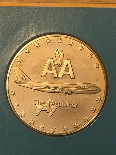 Vintage American Airlines Boeing 747 Astroliner Sterling Silver ...