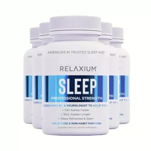5-Pack Relaxium Sleep Natural Dietary Supplement for Better Sleep - 300 ...