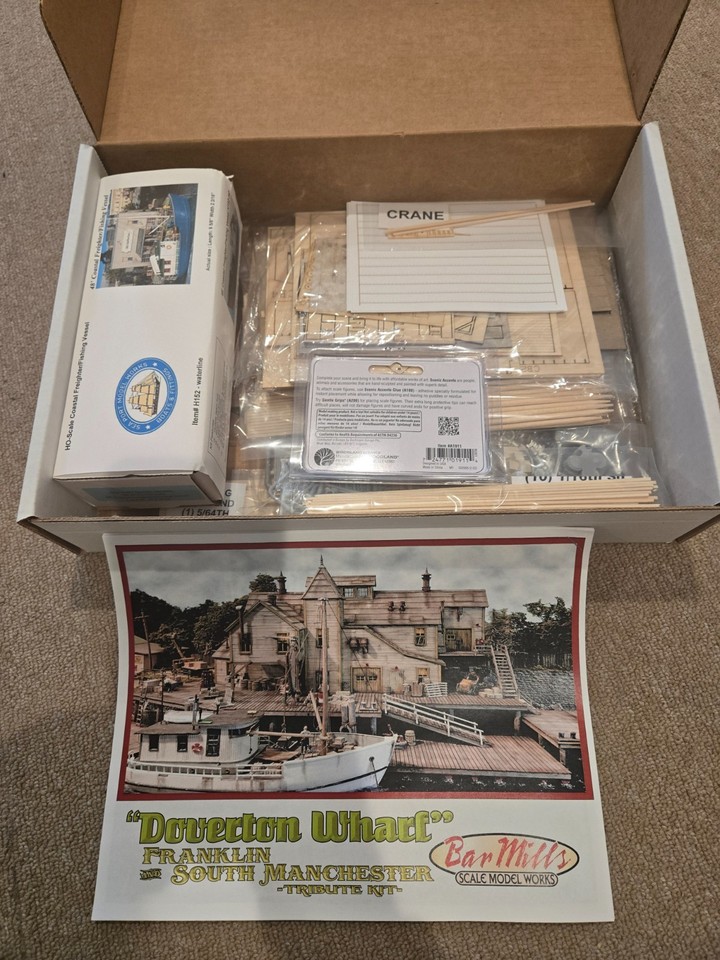 HO Scale Kit Bar Mills Models The Wharf At Doverton F&SM Tribute #2 w ...