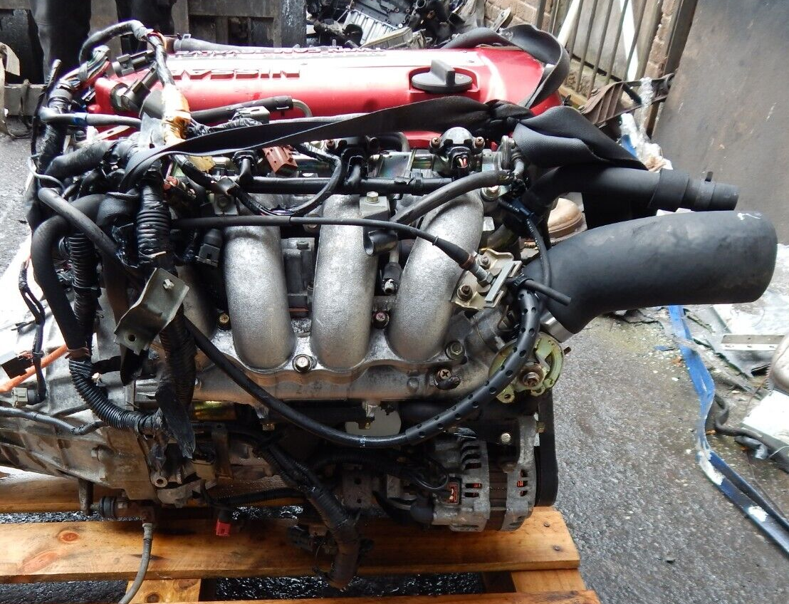 JDM NISSAN SR20DET S13 ENGINE SR20 REDTOP MOTOR 240SX S13 SWAP TURBO 2 ...