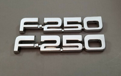 87-91 F-250 Side Fender Emblem Badge Nameplate E8TB-16B114-BA Logo ...
