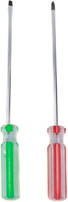 2 Pieces Long Screwdriver Set, Magnetic Tip Screwdriver Flat Head ...