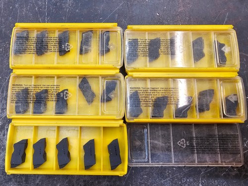 Qty 5 Kennametal DWG 275253R01 634925DG484 KC910 Grade Carbide Inserts ...