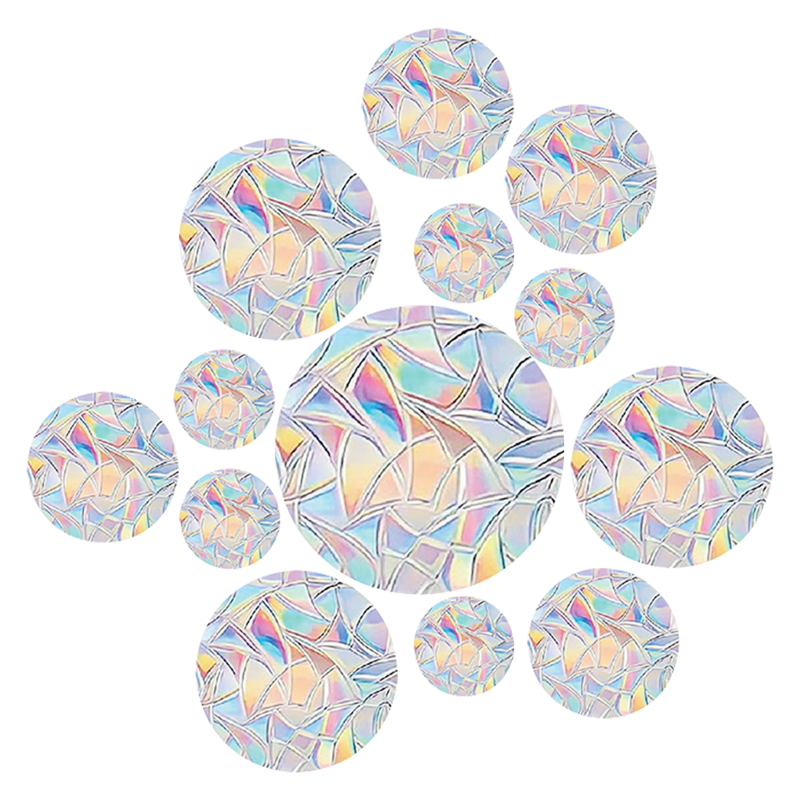 13pcs/sheet Suncatcher Sticker Durable Anti Collision For Window ...