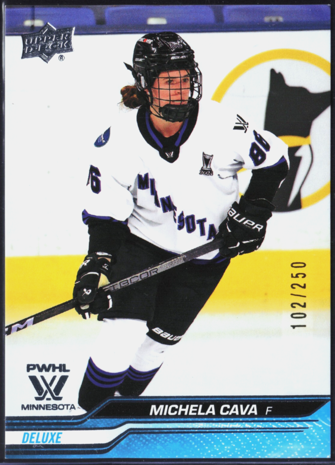 MICHELA CAVA 2024-25 Upper Deck PWHL #35 Deluxe Minnesota Frost /250 ...
