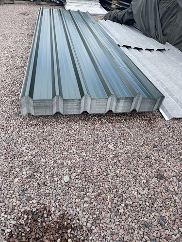 Non drip polyester coated juniper green box profile roofing sheets 12ft ...