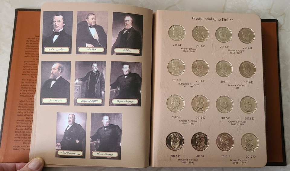 2007-2016 P-D & S COMPLETE PRESIDENTIAL SET 119 COINS 2 DANSCO ALBUMS ...