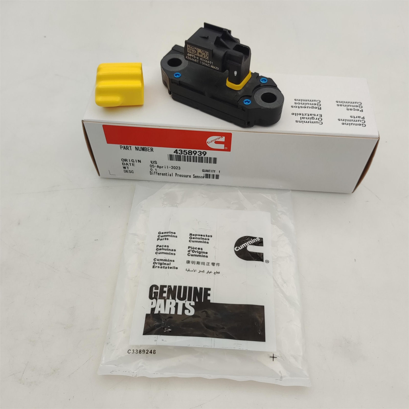 Cummins EGR Pressure Sensor 4384138 OEM 4307166 2872424 for sale online ...