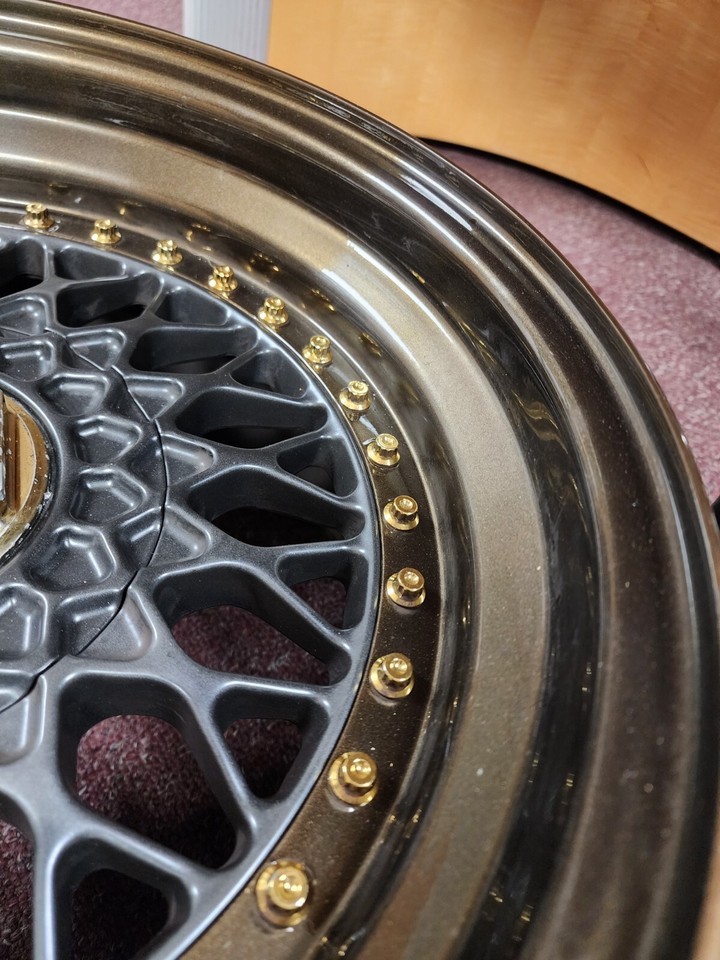 Custom BBS RS 16" 8.5" 4x114.3 24 Offset Matte Aluminum Wheels | 4 ...