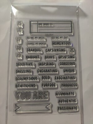 New Climp Unmounted Clear Stamps Sweet stamp Shop 33pcs For Calender ...