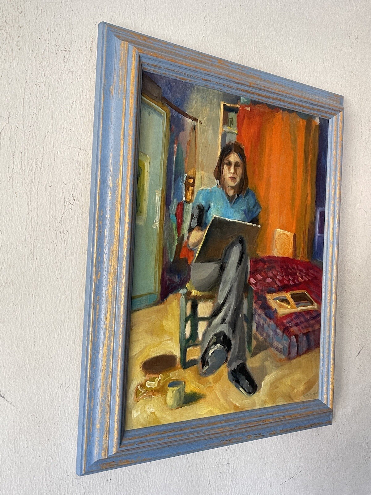 MARIA MERCEDES CASSINA ANTIQUE MODERN PORTRAIT OIL PAINTING OLD VINTAGE ...
