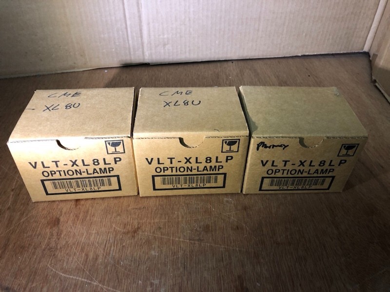 Mitsubishi VLT-XL8LP OEM Projector Lamp | Lot of 3 | eBay