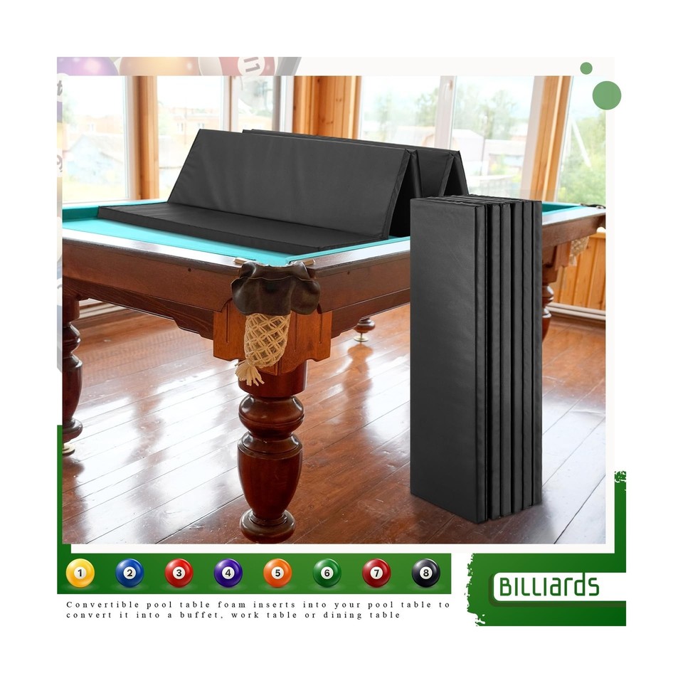 8' Pool Table Insert Convertible Dining Table Foam Insert Billiard Pool ...