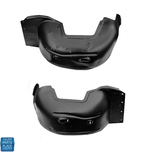 68-69 Cutlass 442 Front Inner Fender Skirt Well Black Plastic Pair LH ...