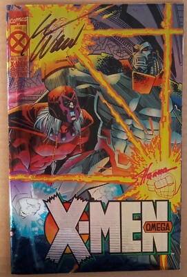X-MEN OMEGA 1995 1 Shot signed Mark Waid & Scott Hanna Wraparound ...