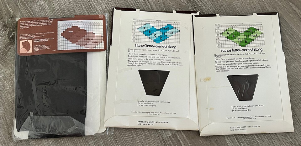 Hanes Tummy Control Top - Size D Ultra Sheer Gentle Brown / Black NEW ...