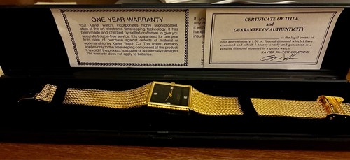 Matching XAVIER Diamond Men’s & Women's Gold Wristwatches | eBay Australia