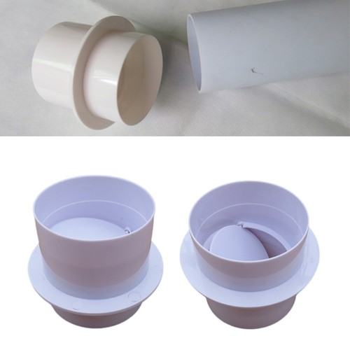 Plastic Inline Backdraft Damper PVC Ventilation Pipe Round Check Valves ...