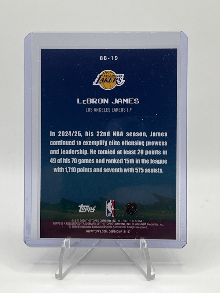 LeBron James- 2025-26 Topps Flagship #8B-19 8-Bit Ballers LA Lakers | eBay