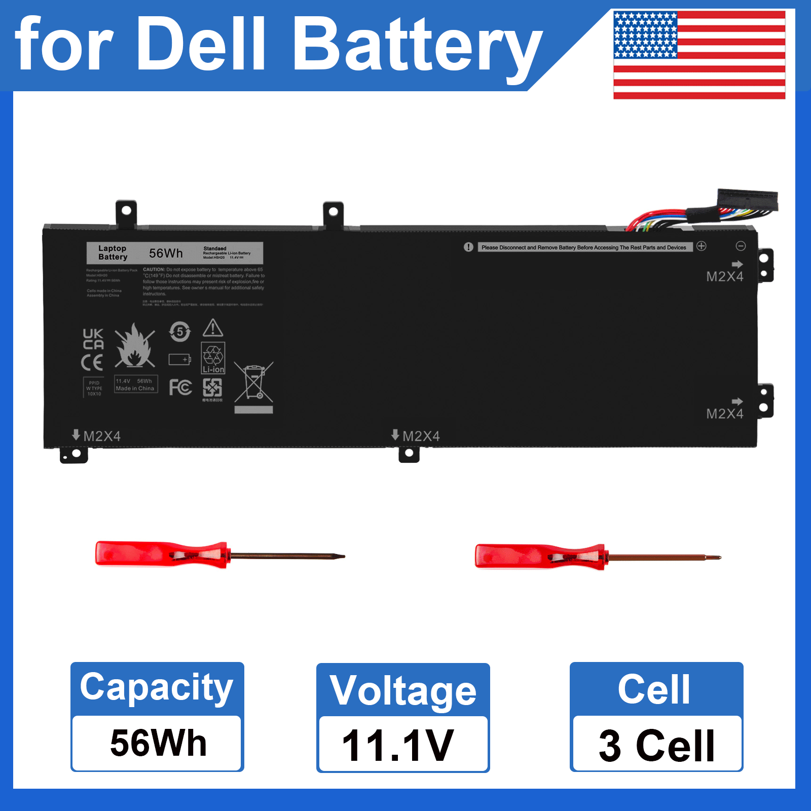 Battery for Dell Precision 5510 5520 5530 5540 XPS 15 9560 9550 9570 ...
