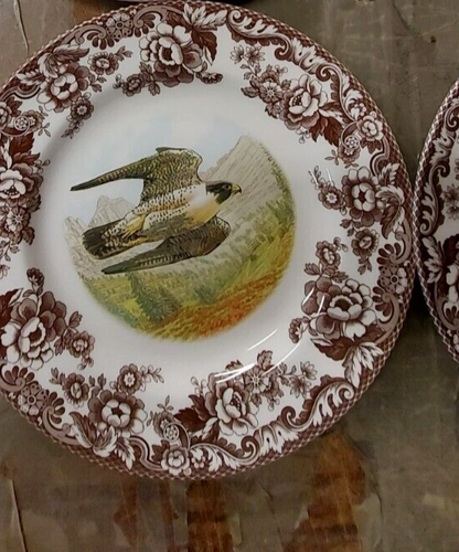 Spode Woodland Set Of 6 Dinner Plates- unique designs animals and birds ...