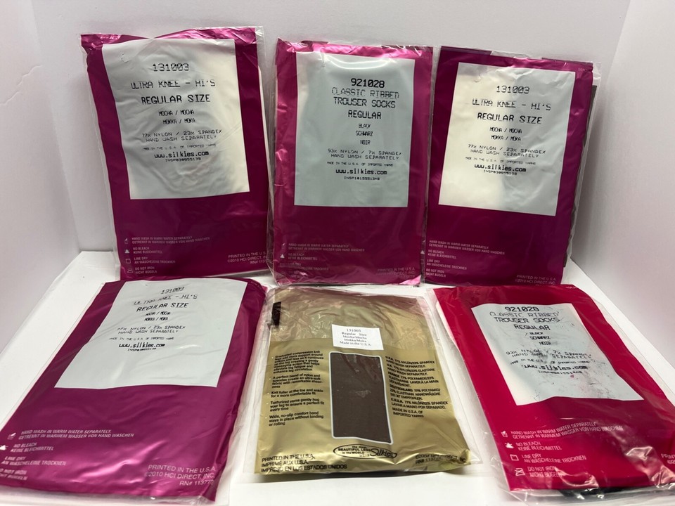 Y2K Silkies ultra knee highs regular ribbed trouser socks 16 total ...