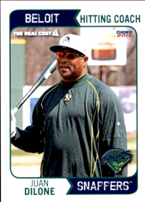 2016 Beloit Snappers Choice 21 Juan Dilone Hitting Coach Dominican ...