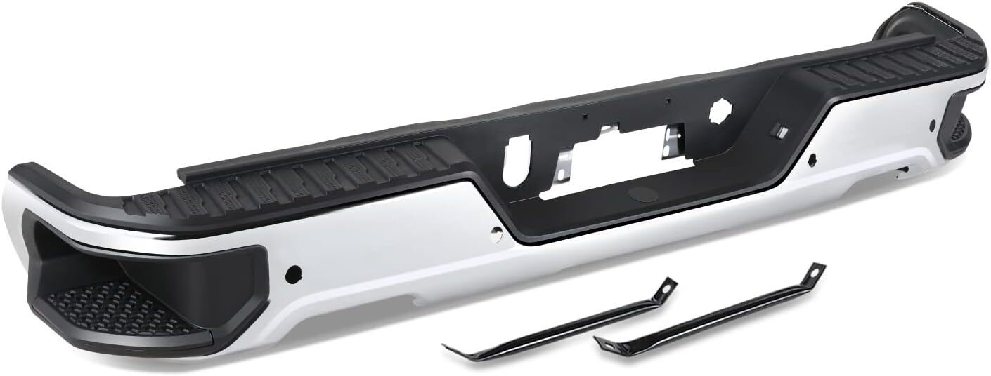 NEW Chrome Rear Bumper Assembly for 2019-2024 Chevy Silverado GMC ...