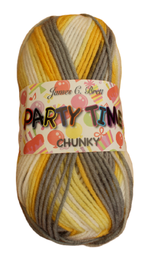 100g James C Brett Party Time Chunky Knitting Yarn - Fun & Vibrant ...