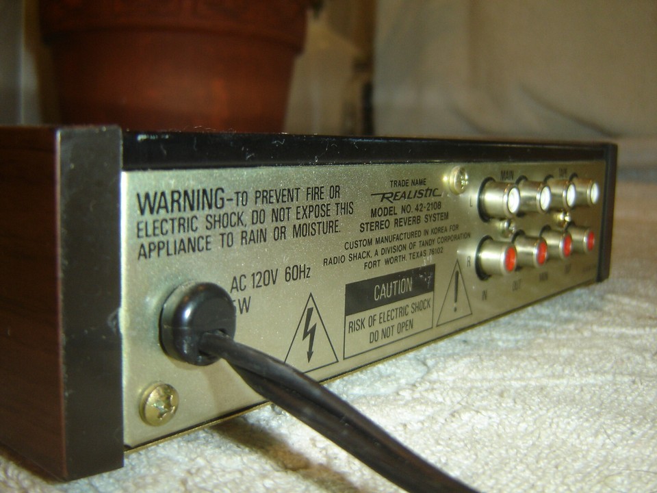 Realistic 42-2108, Stereo Reverb System, Vintage Unit | eBay