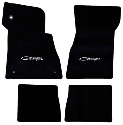 1968 1969 1970 DODGE CHARGER SCRIPT LOGO BLACK CUT PILE FLOOR MATS F&R ...