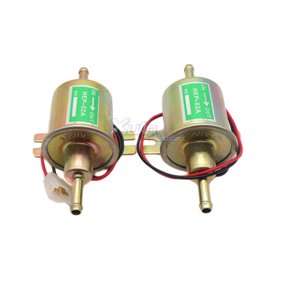 HEP-02A Inline Fuel Pump Electric Transfer Low Pressure Gas Diesel Fuel ...
