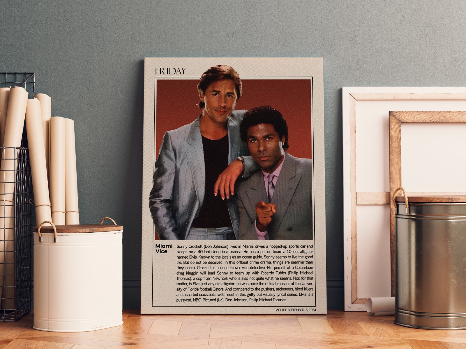 Miami Vice - TV Commercial Poster A1/A2/A3/A4 Canvas FRAMED | eBay