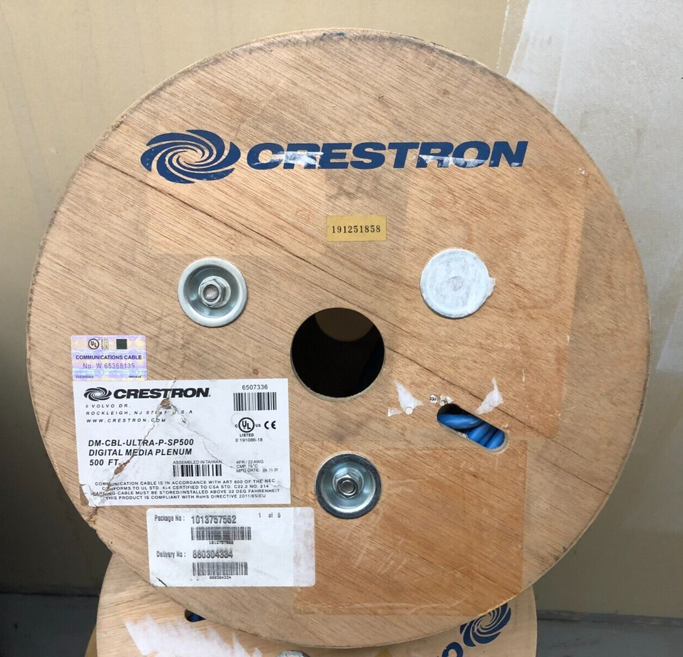 Crestron DM-CBL-ULTRA-P-SP500 DigitalMedia™ Ultra Cable, Plenum Type ...