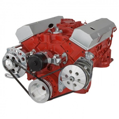 CHEVY SBC 283 350 400 SMALL BLOCK VEE BELT - ALTERNATOR, POWER STEERING ...